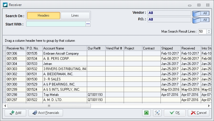 Create Purchase Receiver