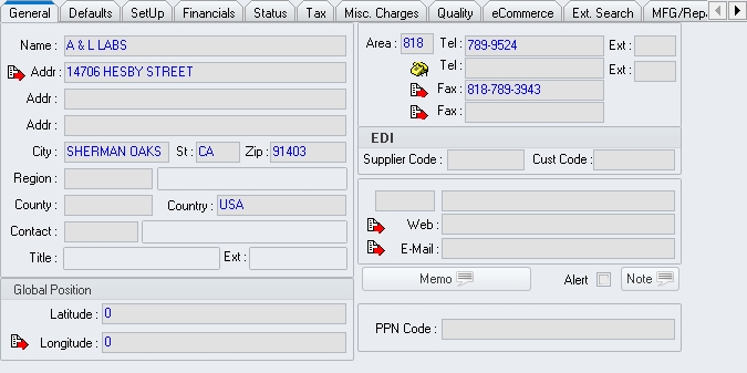 Document Contact Defaults